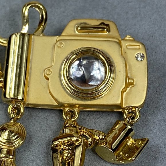 Danecraft | Jewelry | Vintage Danecraft Gold Tone Camera Brooch | Poshmark